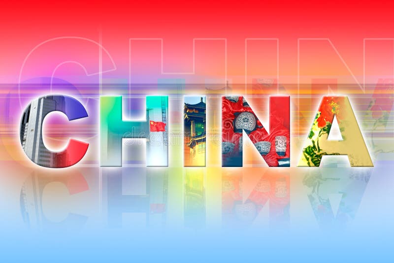 Word China stock illustratie. Illustration of stad, hemel - 14463570