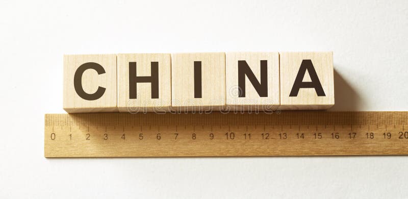 Word China Made with Wood Blocks. Business Concept Stock Photo - Image ...