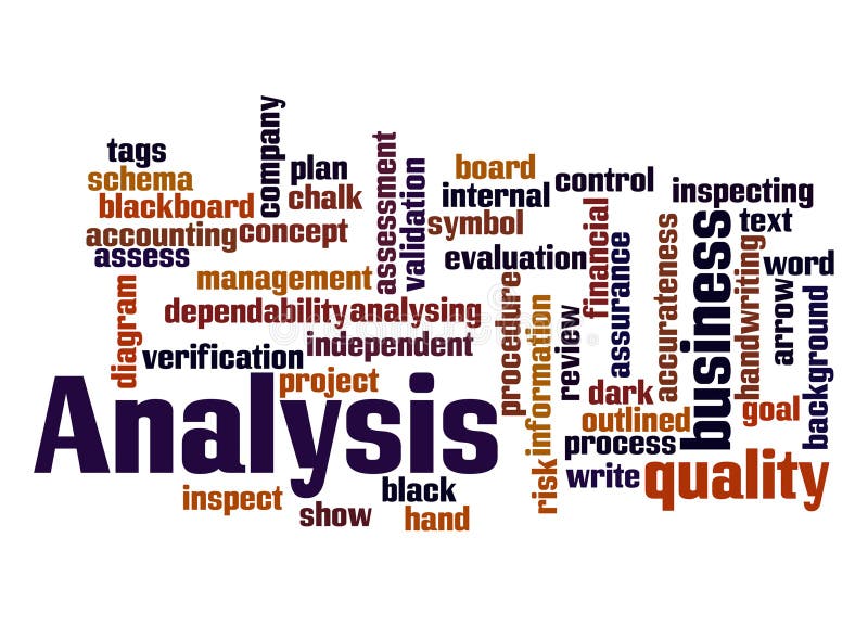 Word Cloud with ANALYSIS Concept Stock Illustration - Illustration of ...