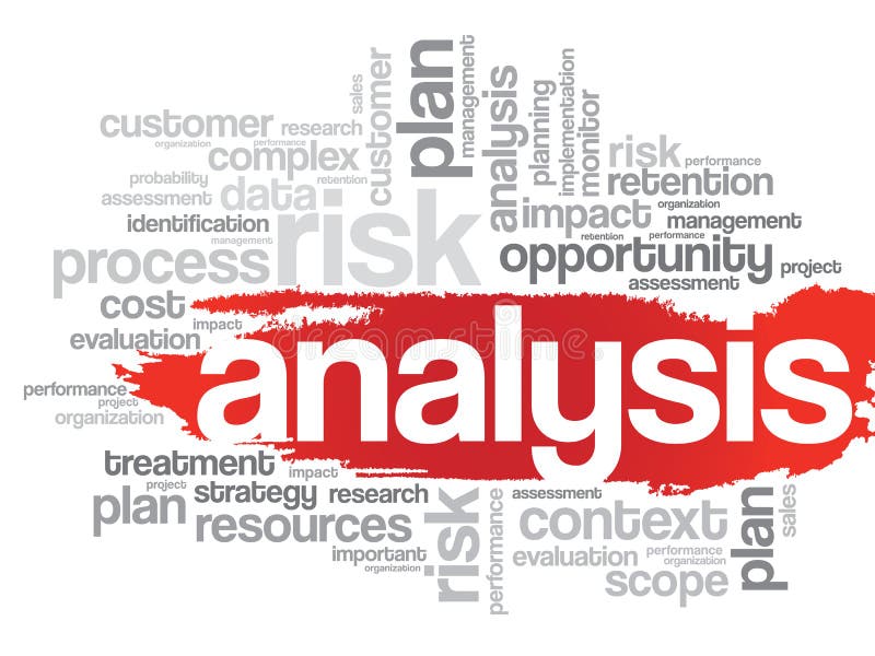 Analysis Word Cloud stock illustration. Illustration of corporation ...