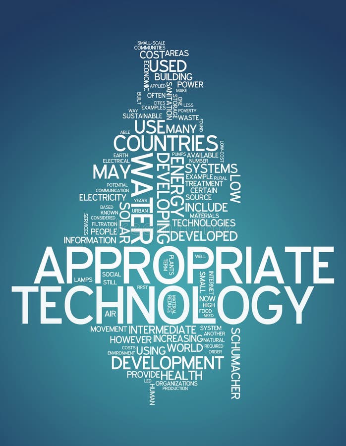 Word Cloud Appropriate Technology Stock Illustration - Illustration of ...