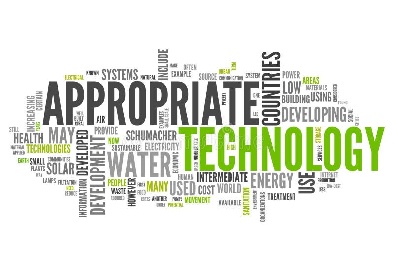 Word Cloud Appropriate Technology Stock Illustration - Illustration of ...