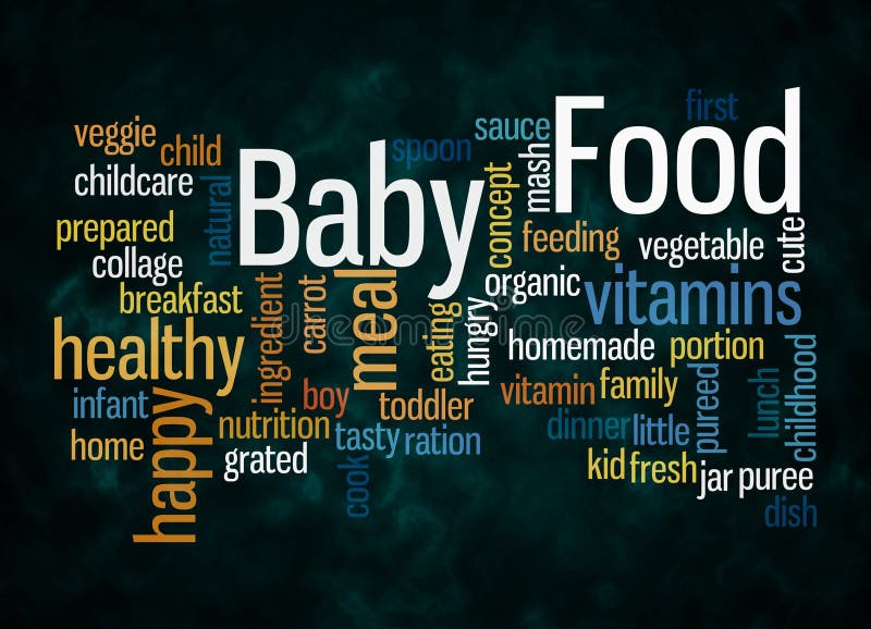 Word Cloud with BABY FOOD Concept Create with Text only Stock ...