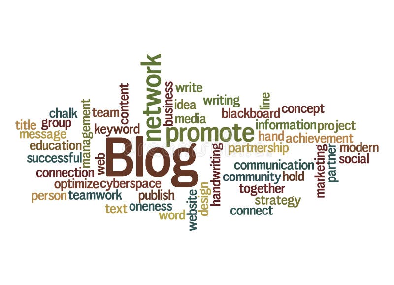 Word Cloud with BLOG Concept Stock Image - Image of idea, information ...