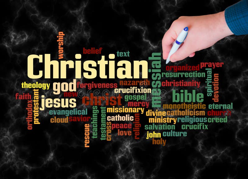 Word Cloud with CHRISTIAN Concept Create with Text only Stock Photo ...