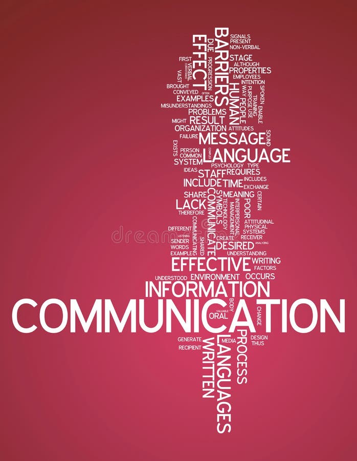 Word Cloud Communication stock illustration. Illustration of recipient ...