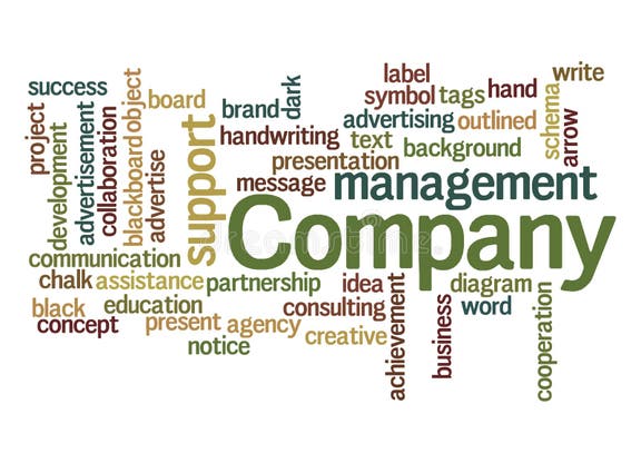 Word Cloud with COMPANY Concept Stock Illustration - Illustration of ...