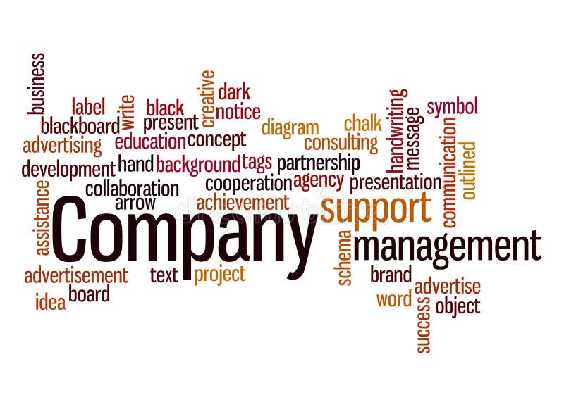Word Cloud with COMPANY Concept Stock Illustration - Illustration of ...