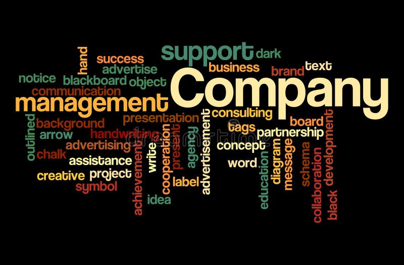 Word Cloud with COMPANY Concept Stock Illustration - Illustration of ...