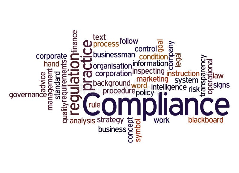 Word Cloud with COMPLIANCE Concept Stock Photo - Image of practice ...