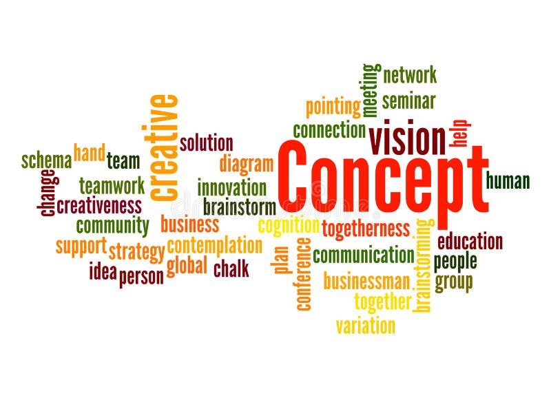 Word Cloud with CONCEPT Concept Stock Illustration - Illustration of ...