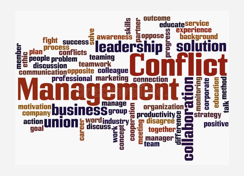 Word Cloud with CONFLICT MANAGEMENT Concept, Isolated on a White ... Word Cloud with CONFLICT MANAGEMENT Concept, Isolated on a White ...