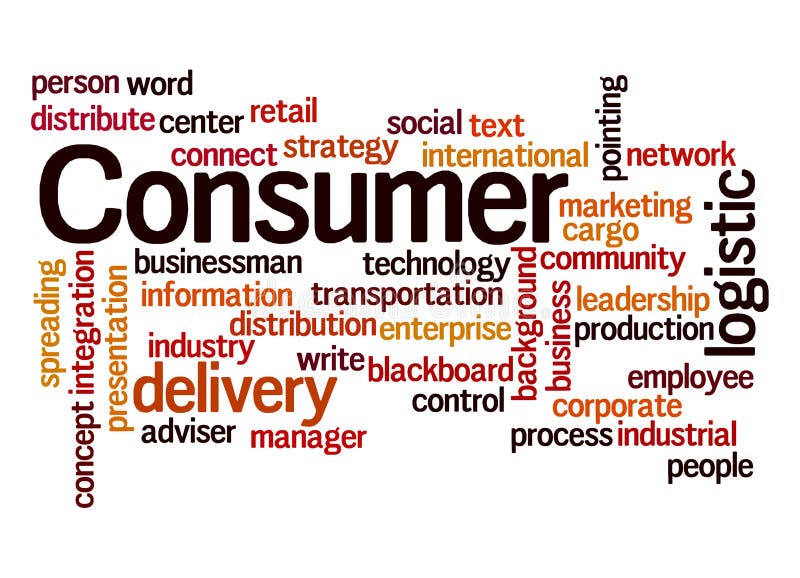 Word Cloud with CONSUMER Concept Stock Illustration - Illustration of ...