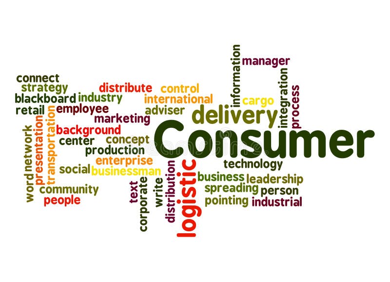 Word Cloud with CONSUMER Concept Stock Image - Image of international ...