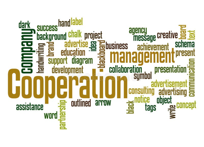 Word Cloud with COOPERATION Concept Stock Illustration - Illustration ...