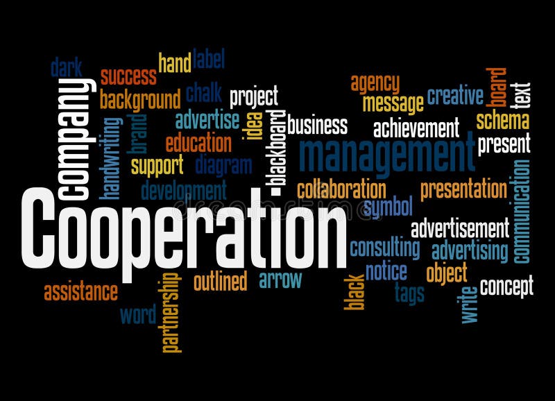Word Cloud with COOPERATION Concept Stock Illustration - Illustration ...