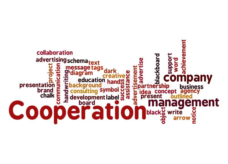Word Cloud with COOPERATION Concept Stock Image - Image of consulting ...