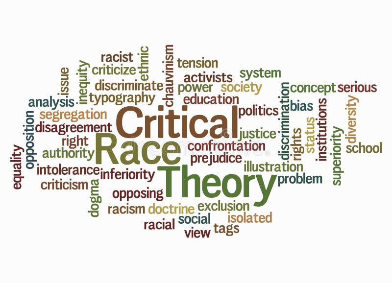 Word Cloud with Critical Race Theory Concept, Isolated on a White ...