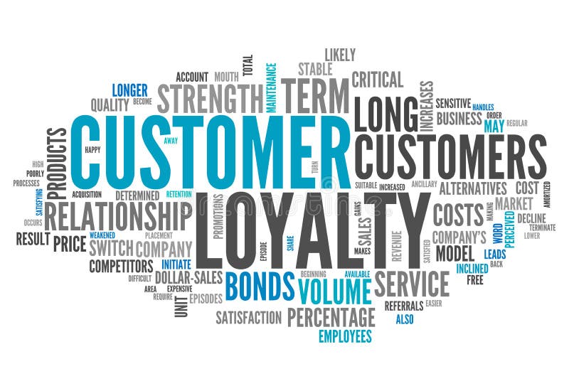 Word Cloud Customer Loyalty Stock Illustration - Illustration of ...