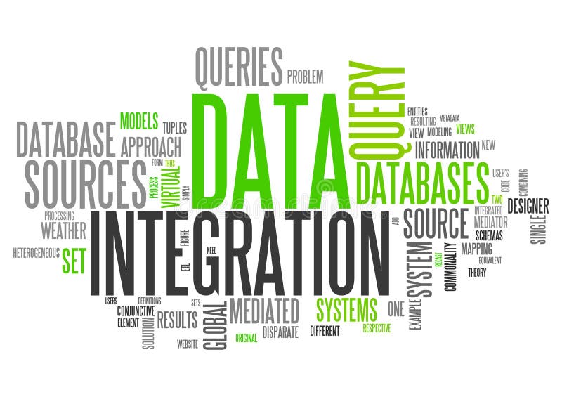Word Cloud Data Integration Stock Illustration - Illustration of ...