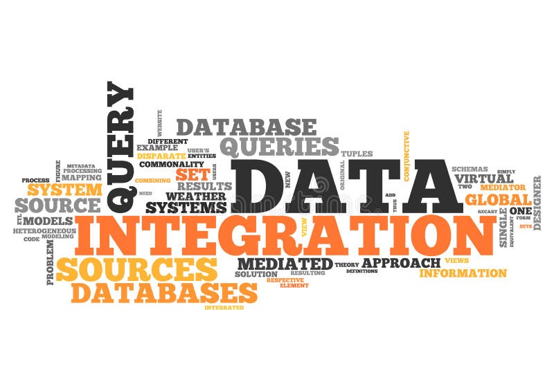 Word Cloud Data Integration Stock Illustration - Illustration of ...