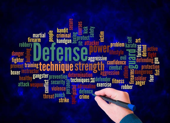 Word Cloud with DEFENSE Concept Create with Text only Stock Image ...