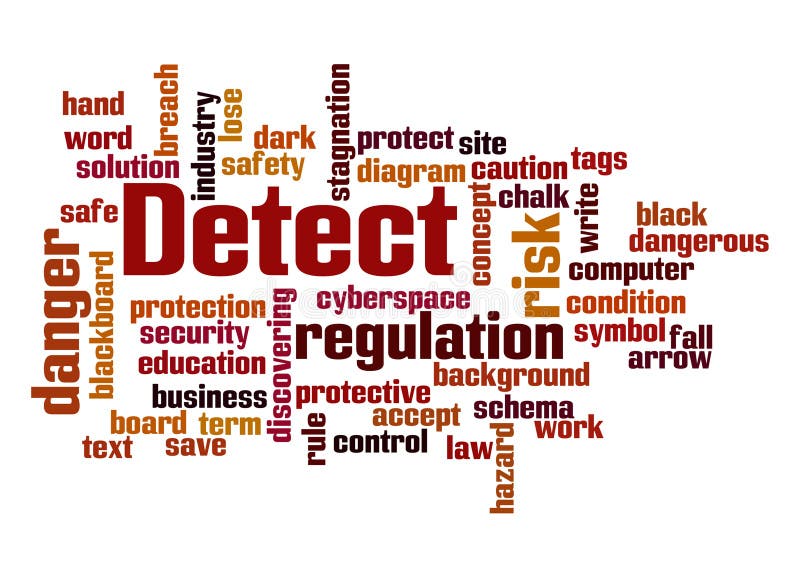 Word Cloud with DETECT Concept Stock Illustration - Illustration of ...