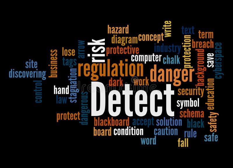 Word Cloud with DETECT Concept Stock Illustration - Illustration of ...