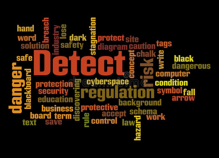 Word Cloud with DETECT Concept Stock Illustration - Illustration of ...