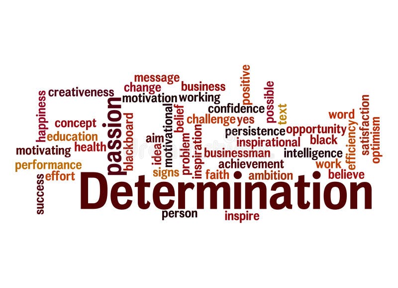 Word Cloud with DETERMINATION Concept Stock Photo - Image of education ...