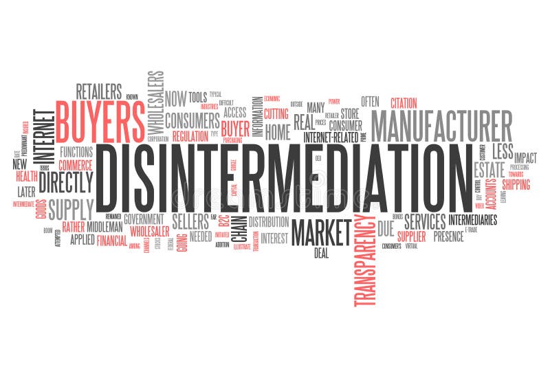 Word Cloud Disintermediation Stock Illustration - Illustration of ...