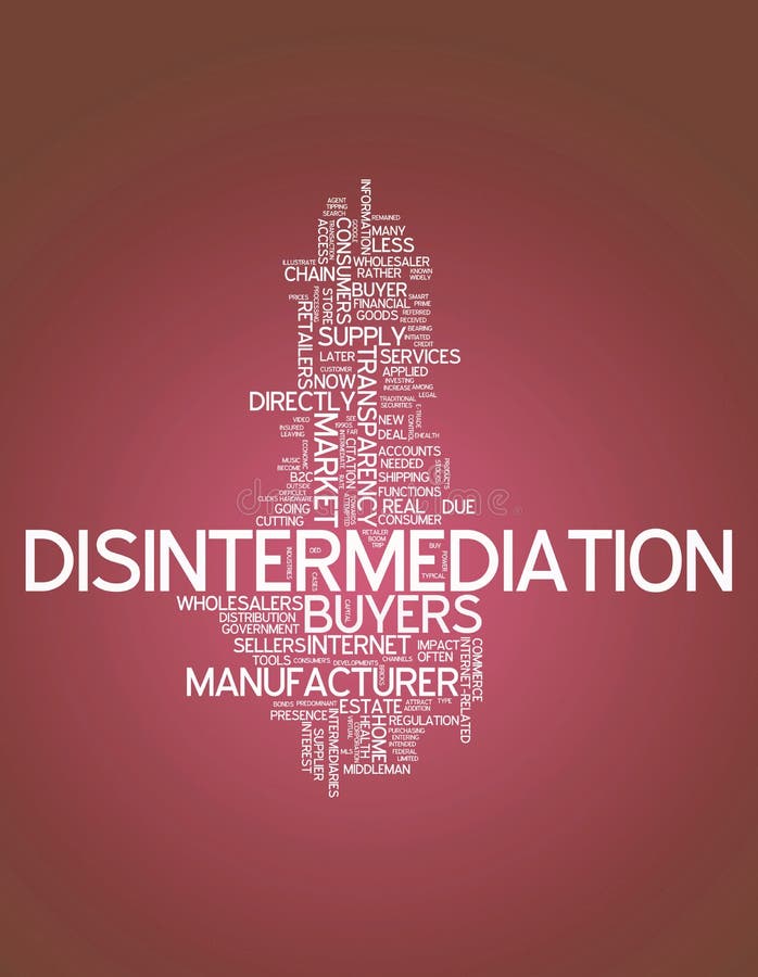 Word Cloud Disintermediation Stock Illustration - Illustration of ...