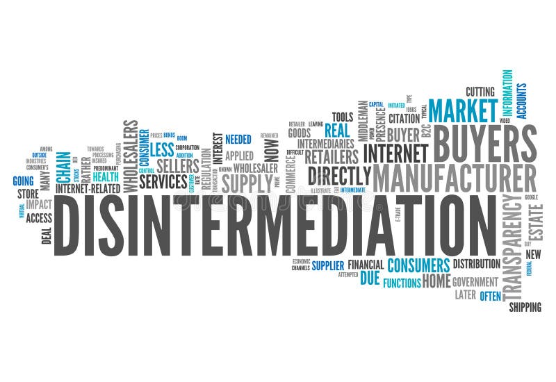 Word Cloud Disintermediation Stock Illustration - Illustration of ...