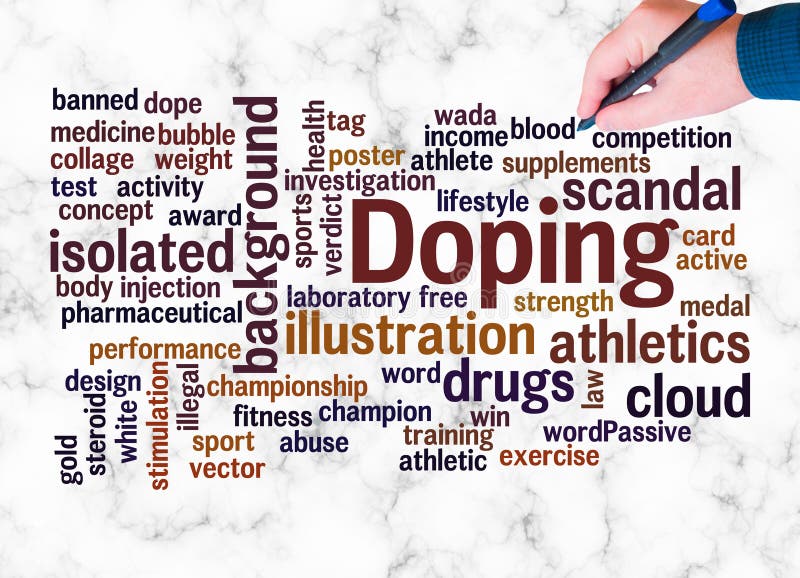 Word Cloud with DOPING Concept Create with Text only Stock Image ...