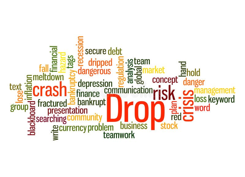 Word Cloud with DROP Concept Stock Image - Image of communication ...