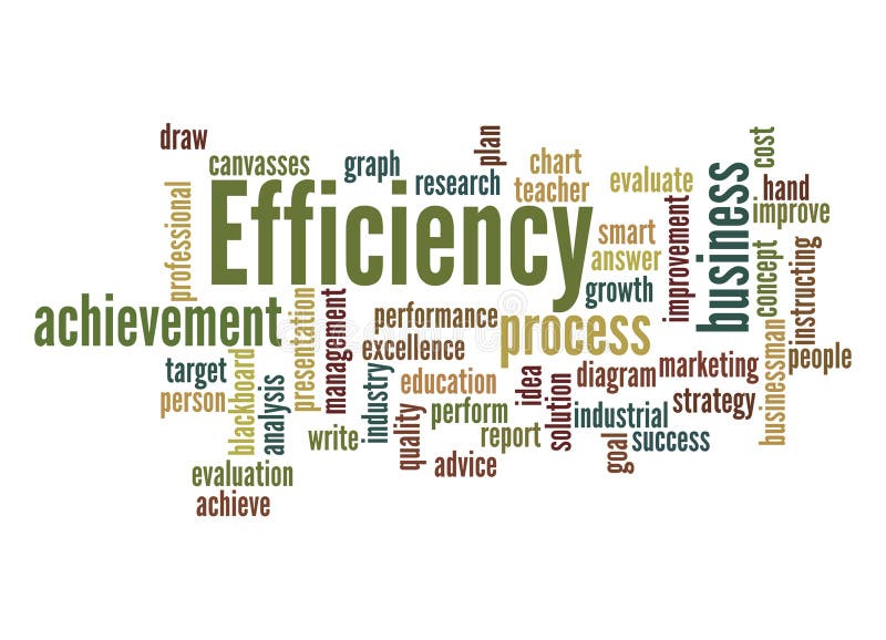Word Cloud with EFFICIENCY Concept Stock Image - Image of efficiency ...