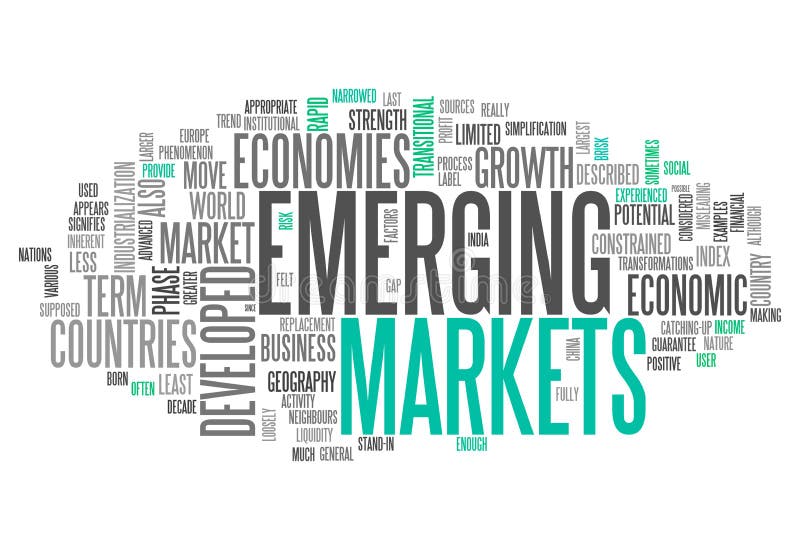 Word Cloud Emerging Markets Stock Illustration - Illustration of ...