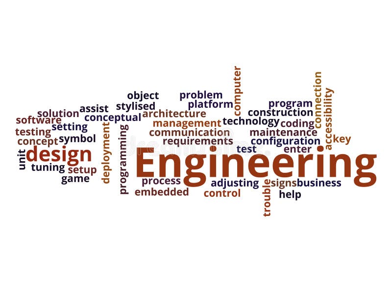 Word Cloud with ENGINEERING Concept Stock Image - Image of help, business: 332678873