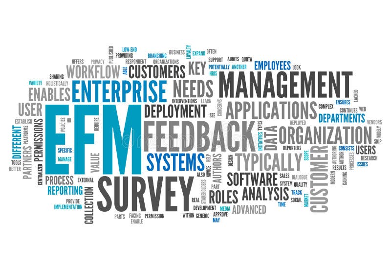 Word Cloud Enterprise Feedback Management Stock Illustration ...