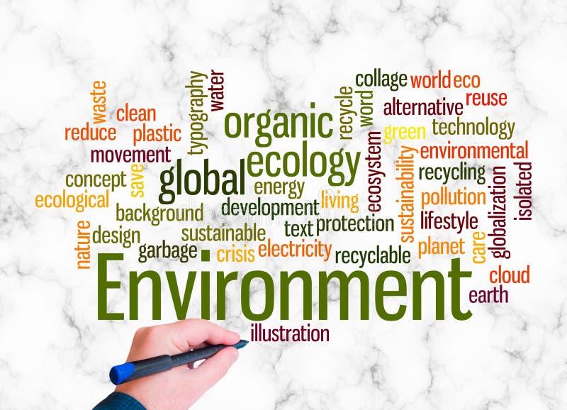 Word Cloud with ENVIRONMENT Concept Create with Text only Stock Photo ...
