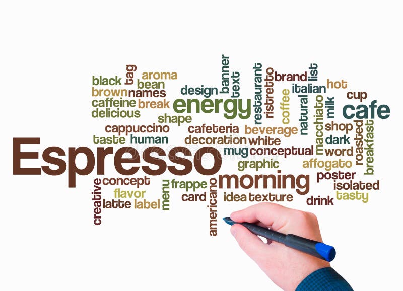 Word Cloud with ESPRESSO Concept Create with Text only Stock Image ...