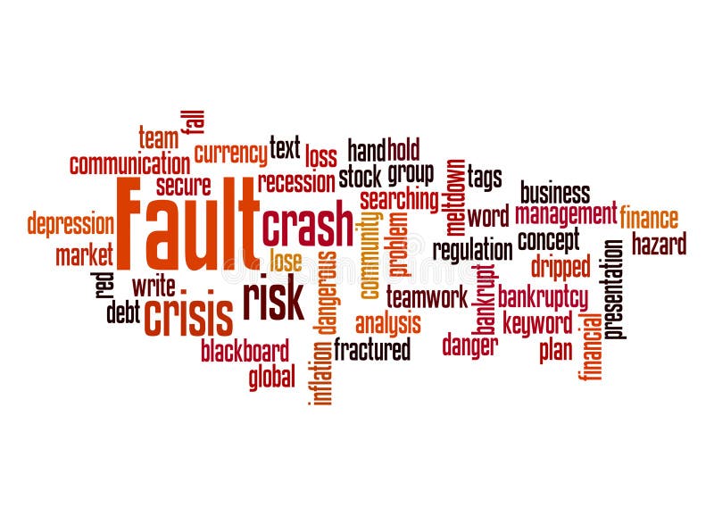 Word Cloud with FAULT Concept Stock Illustration - Illustration of ...