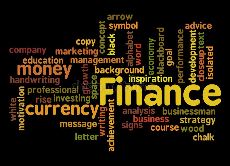 Word Cloud with FINANCE Concept Stock Illustration - Illustration of ...