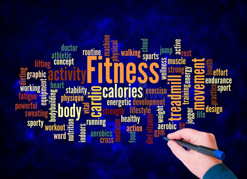 Word Cloud with FITNESS Concept Create with Text only Stock Photo ...