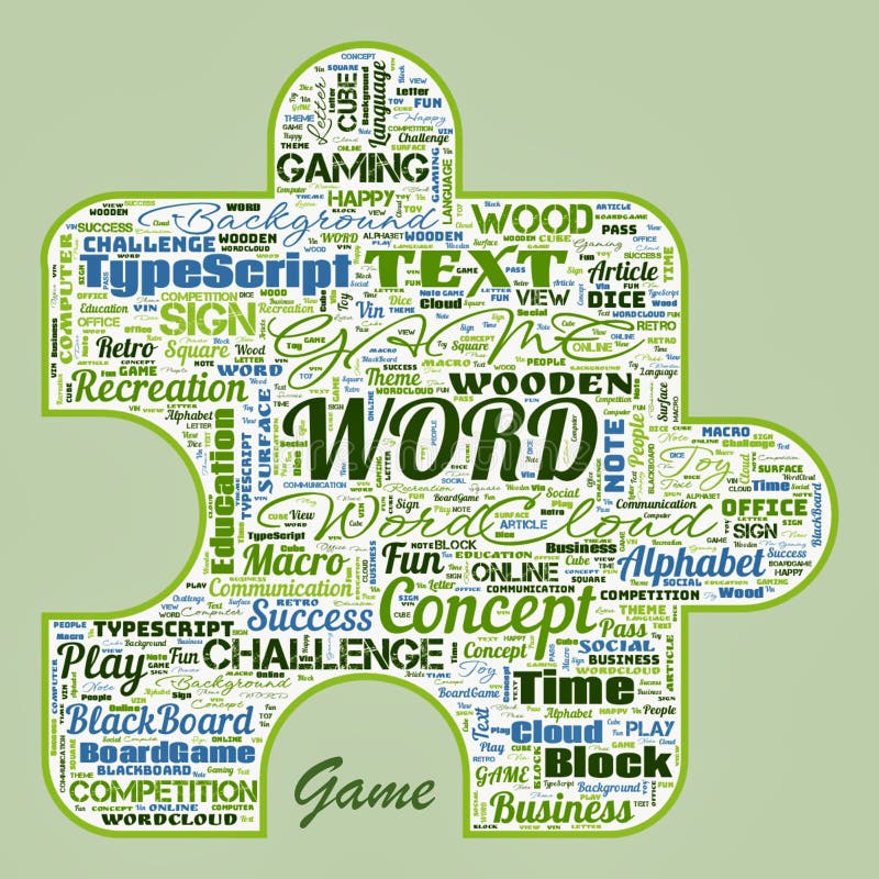 Word Cloud of the Game As Background Stock Illustration - Illustration ...