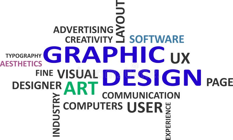 Word Cloud - Graphic Design Stock Illustration - Illustration of ...