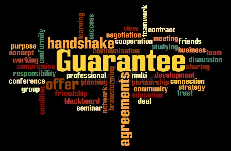 Word Cloud with GUARANTEE Concept Stock Photo - Image of business ...
