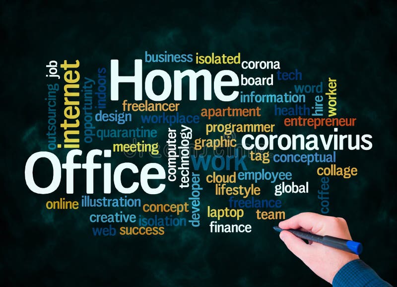 Word Cloud with HOME OFFICE Concept Create with Text only Stock Image ...