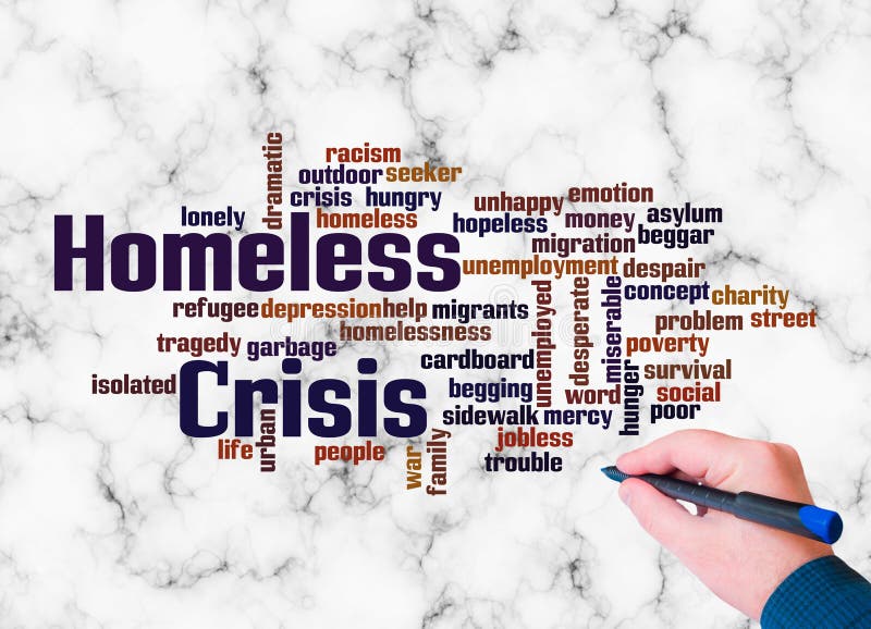 Word Cloud with HOMELESS CRISIS Concept Create with Text only Stock ...