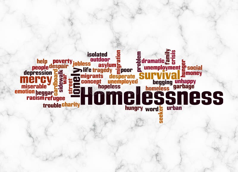 Word Cloud with HOMELESSNESS Concept Create with Text only Stock ...